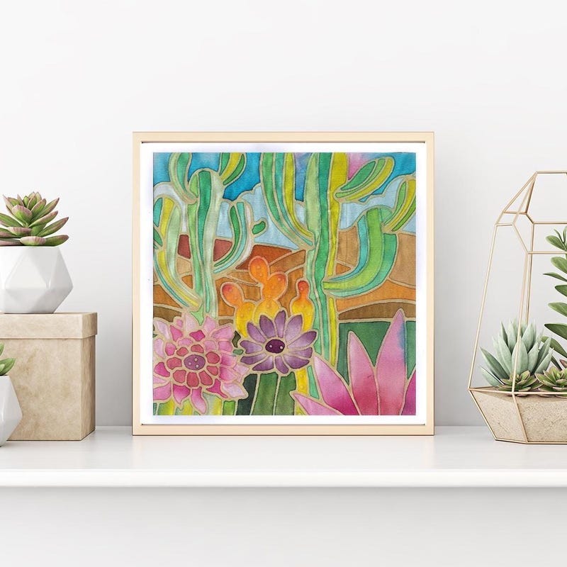 Batik Landscape - Etsy