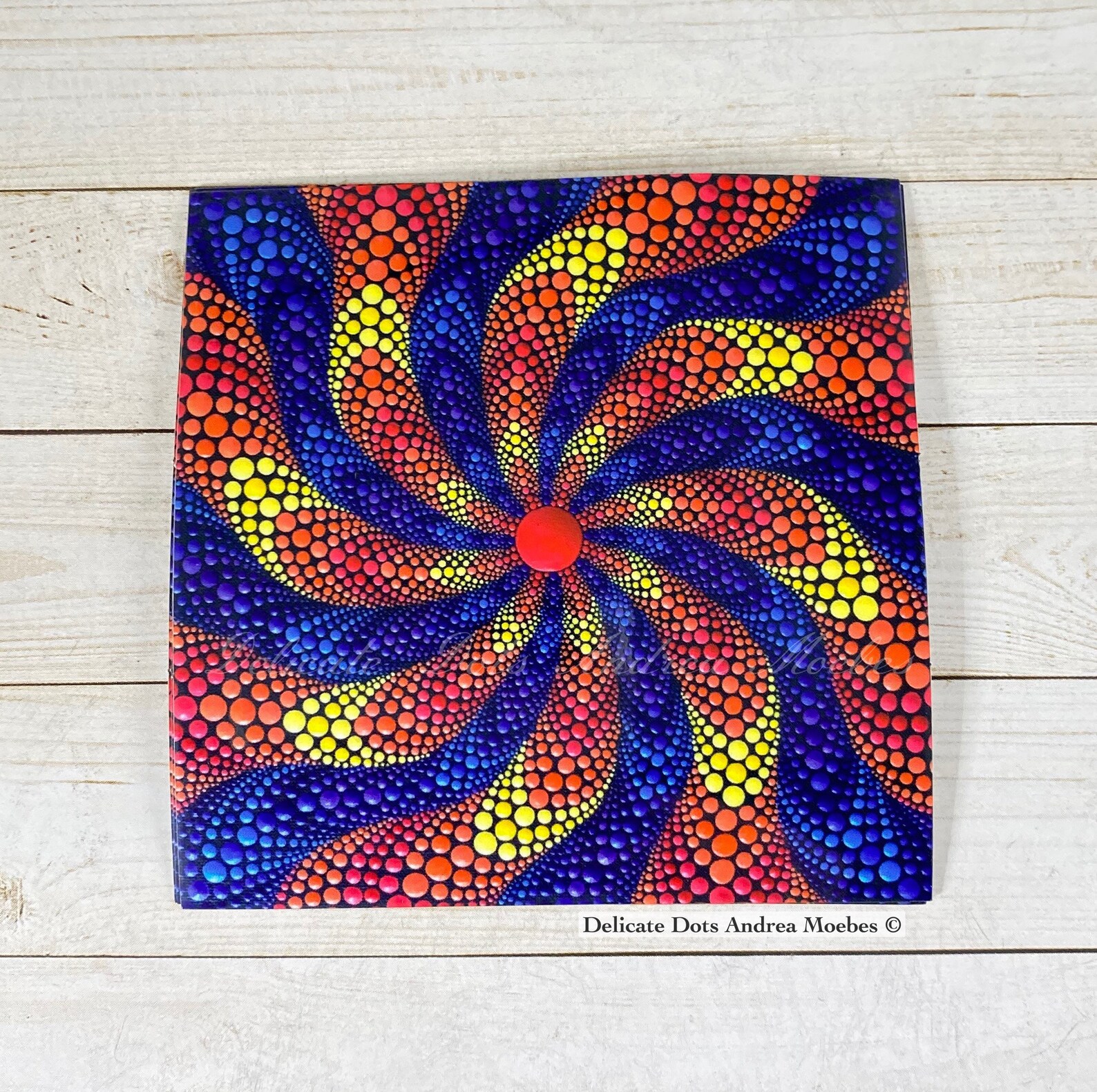 Mandala Vinyl Sticker, Dot Mandala Sticker, Waterproof Vinyl Sticker ...