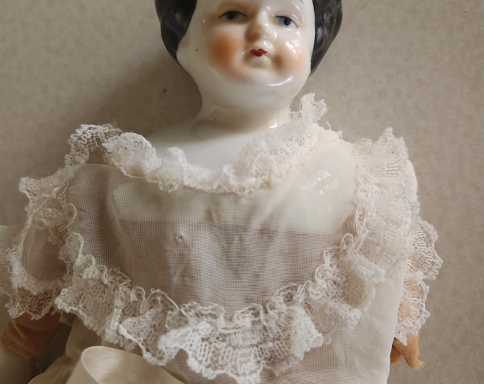 Antique German China Head Doll - Etsy