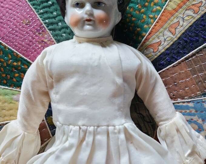 Antique German China Head Doll Etsy