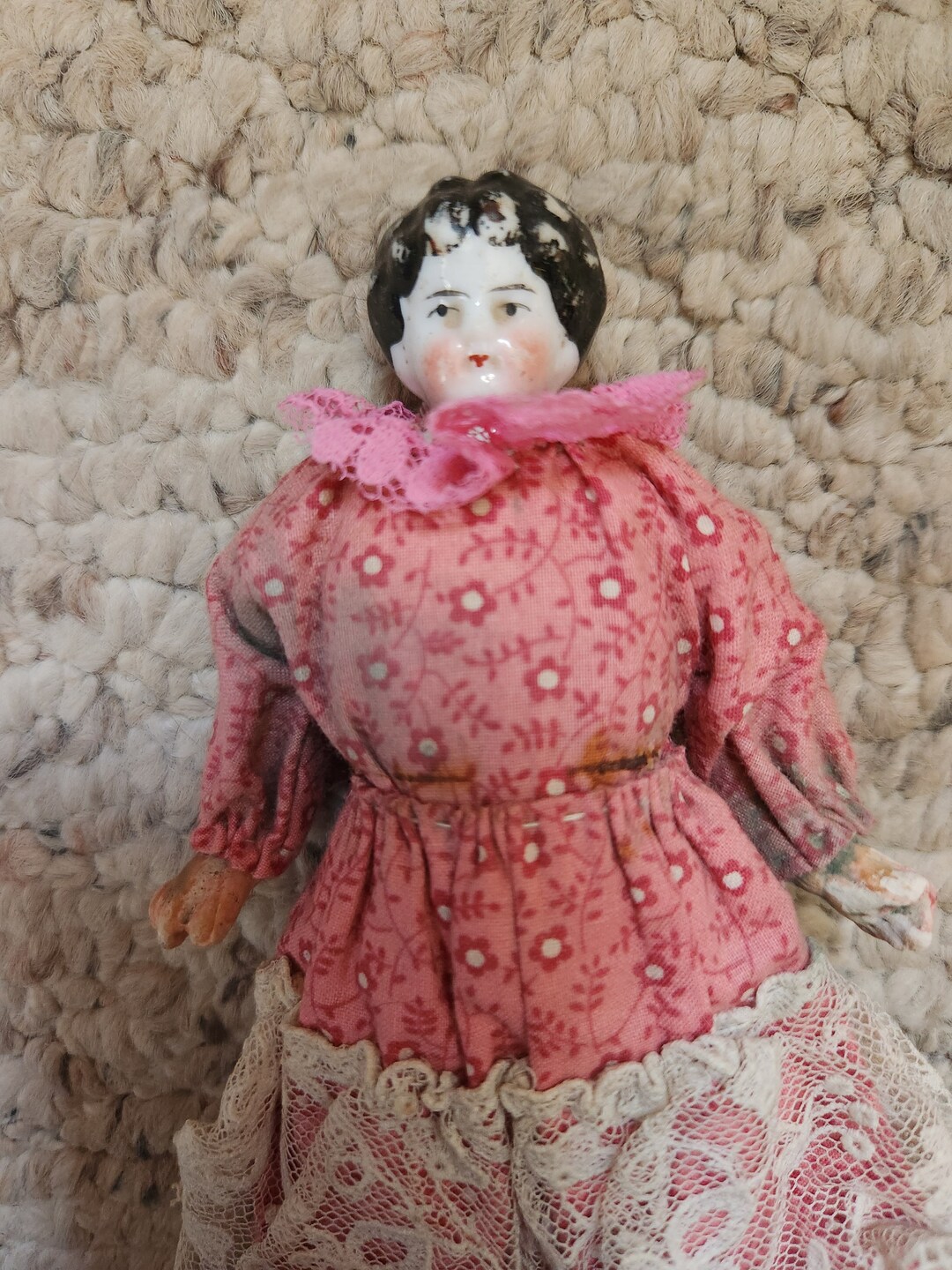 Antique German China Head Doll Etsy