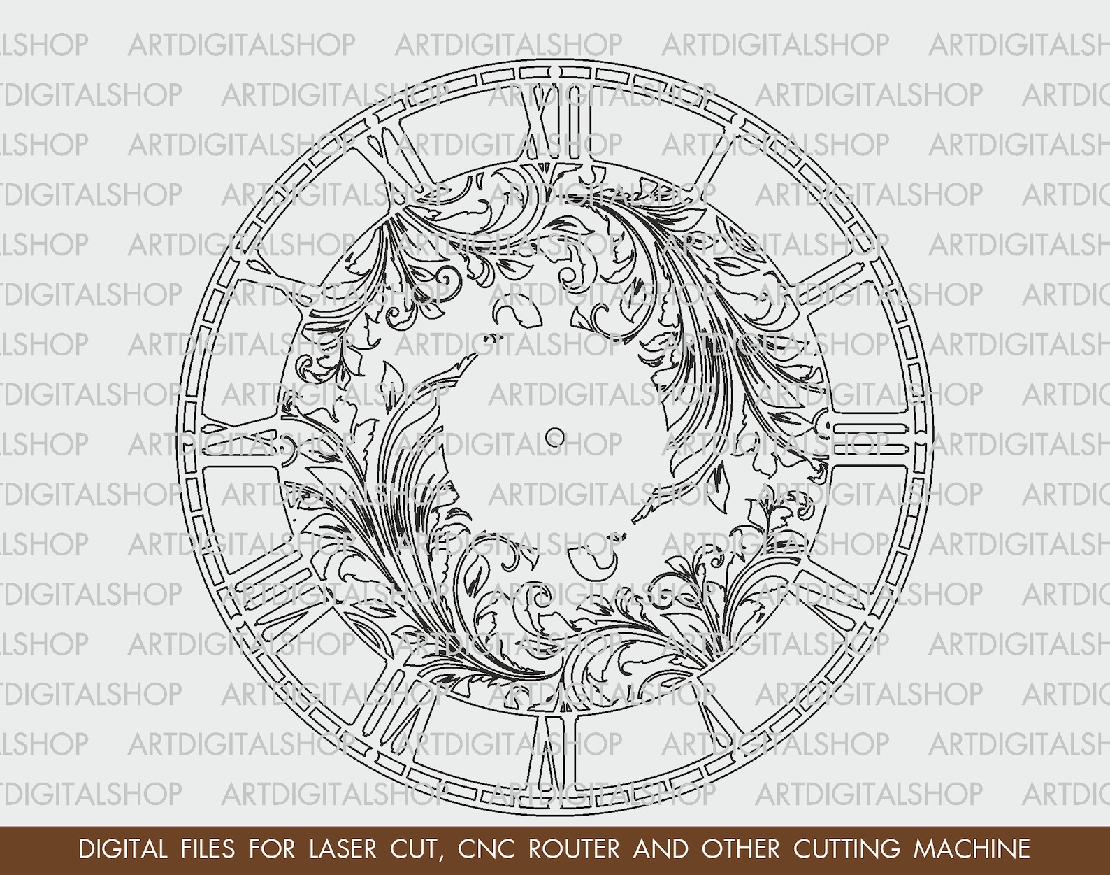 Set Wood Wall Clocks SVG Clock Party Cutting Model Clock - Etsy