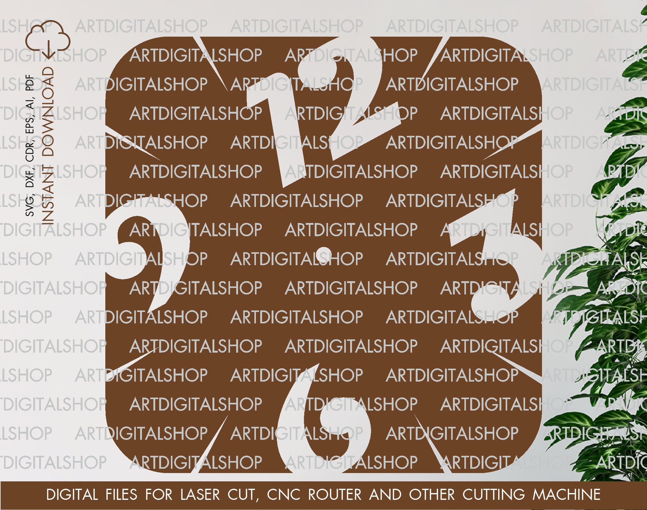 Set of 3 Wall Clock Svg Large Clock Cutting Model Clock | Etsy