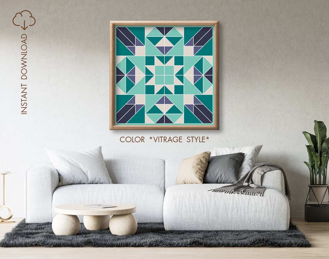 Barn Quilt Farmhouse SVG Quilt Block Svg Boho Farmhouse - Etsy