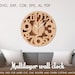 Peacock Wall Clock Dxf, Large Clock, Cutting Model, Clock Laser Cut ...