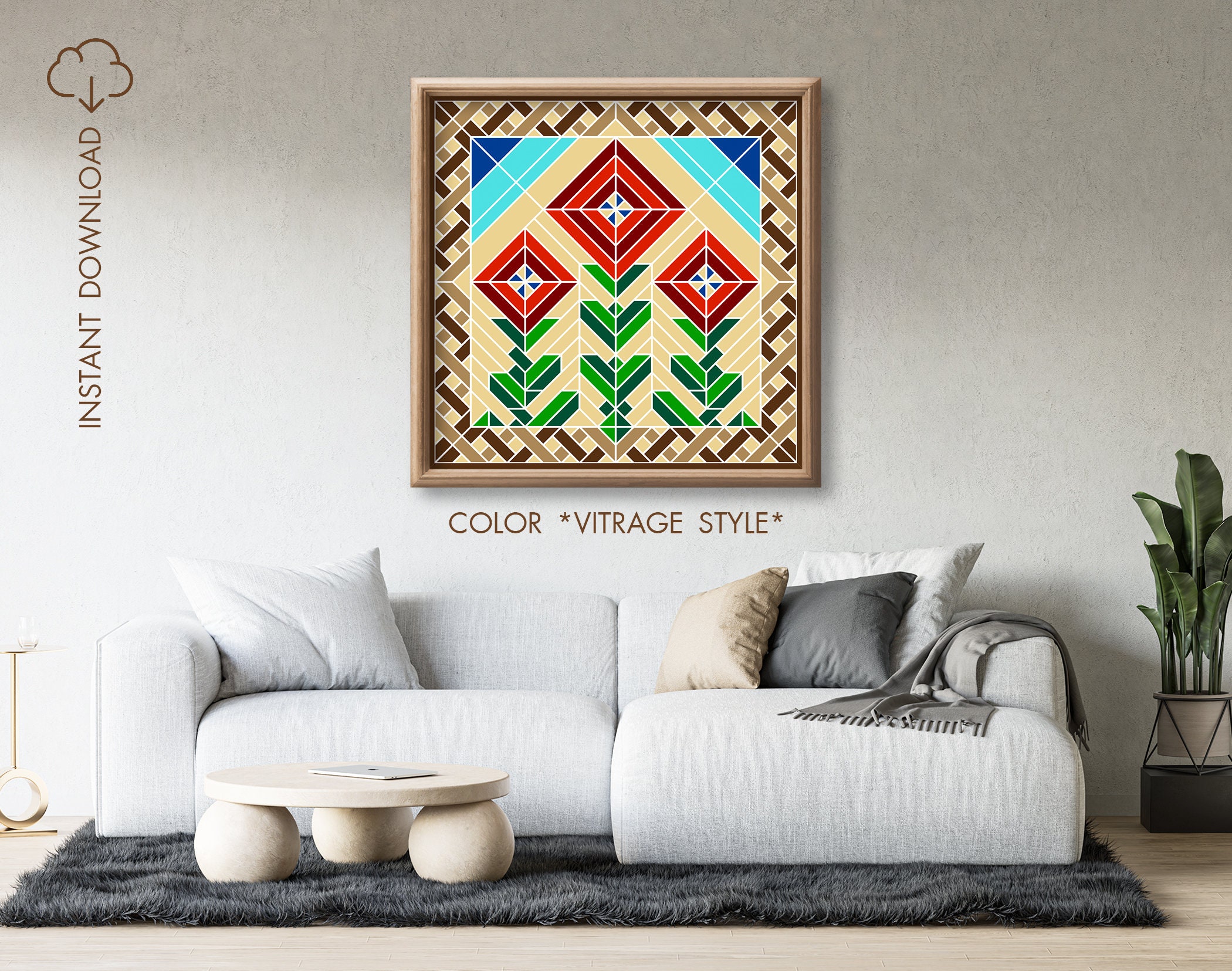 Barn Quilt Pattern Barn Quilt Laser Cut File Glowforge SVG - Etsy