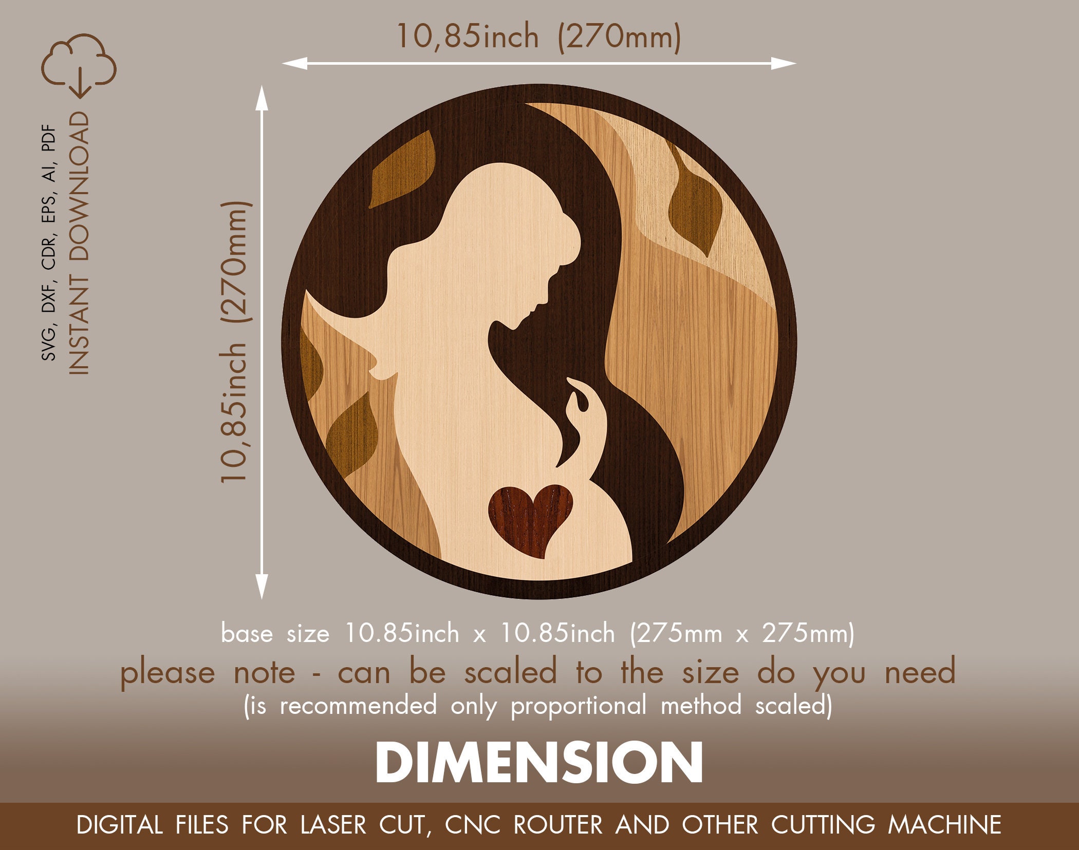 Medallion SVG Laser Cut Files for Glowforge. Home Decor SVG | Etsy