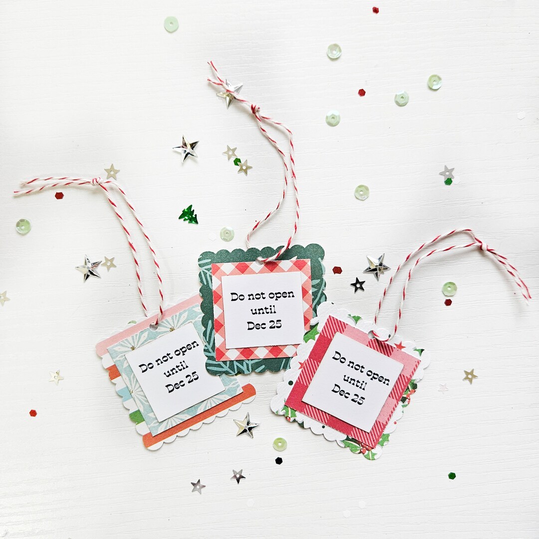 Do Not Open Until Dec 25 Tags Set of 3 - Etsy