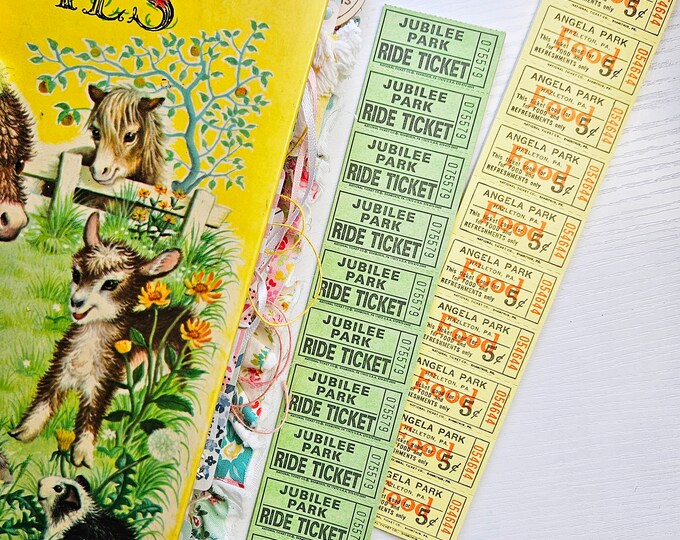 Vintage Amusement Park Tickets - Set of 20 - 10 of Each Style - Etsy