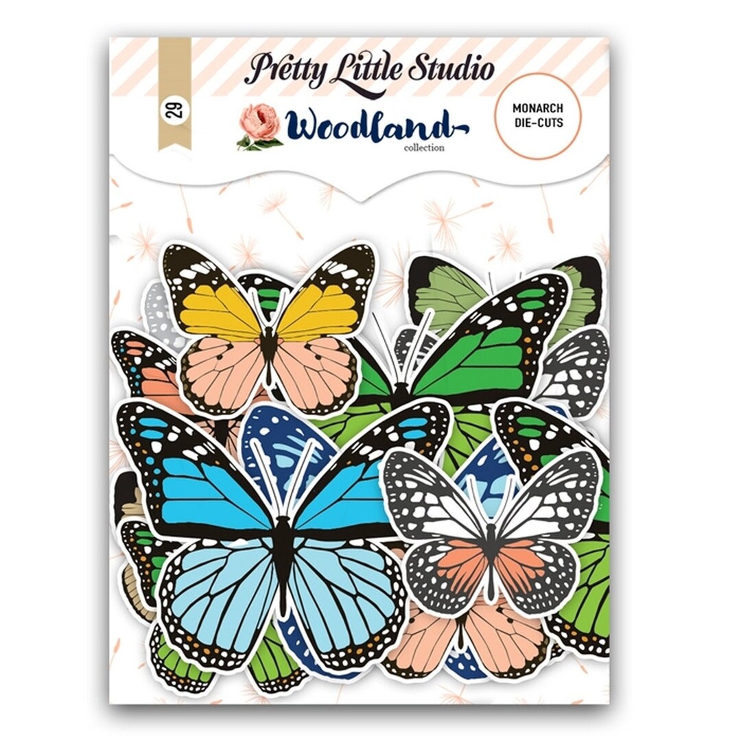 Pretty Little Studio Vintage Style Die Cuts - Monarch Butterflies - Etsy