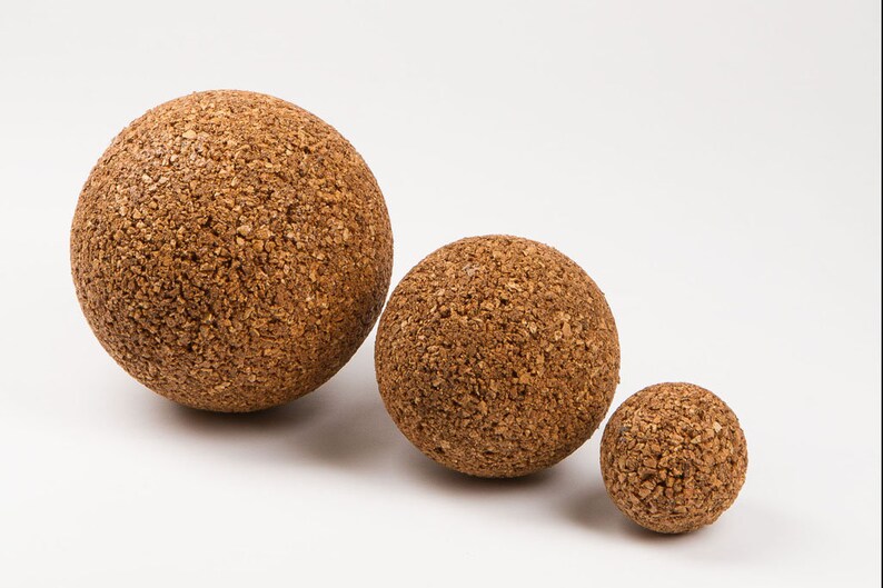 Greencorks, Sphere, Round Decoration in Fine-grained Natural Cork, Eco ...