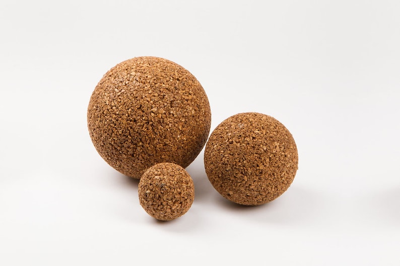 Greencorks, Sphere, Round Decoration in Fine-grained Natural Cork, Eco ...