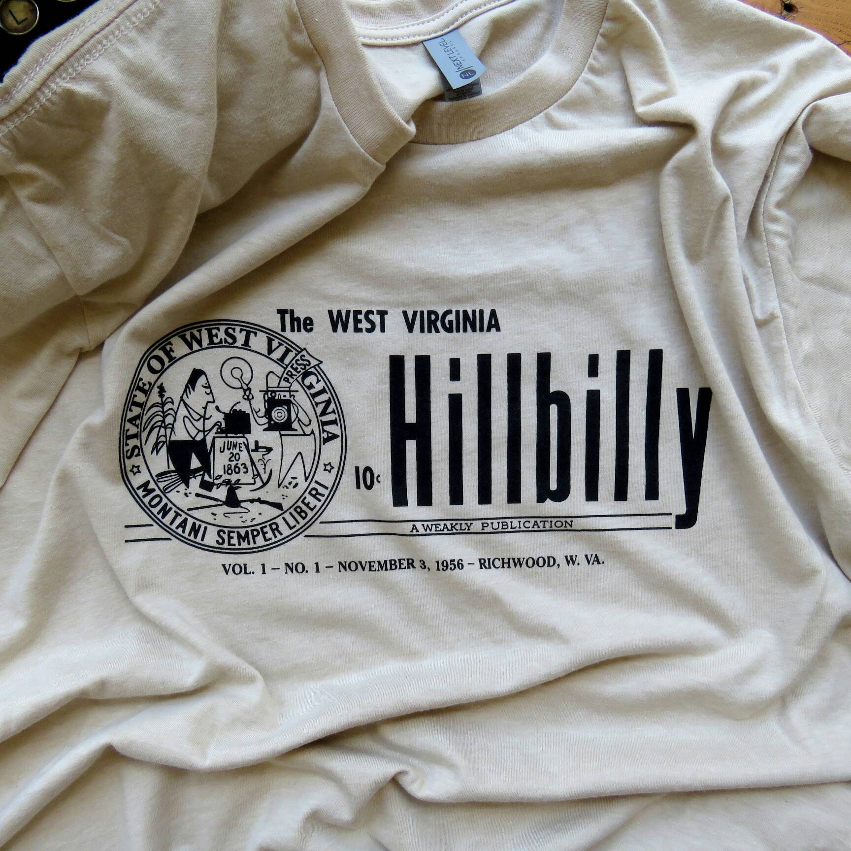 The vintage WV Hillbilly newspaper's original masthead | Etsy