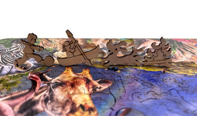 Jigsaw Volume Puzzle Safari Animals Puzzle for Adults Fantasy Puzzle ...