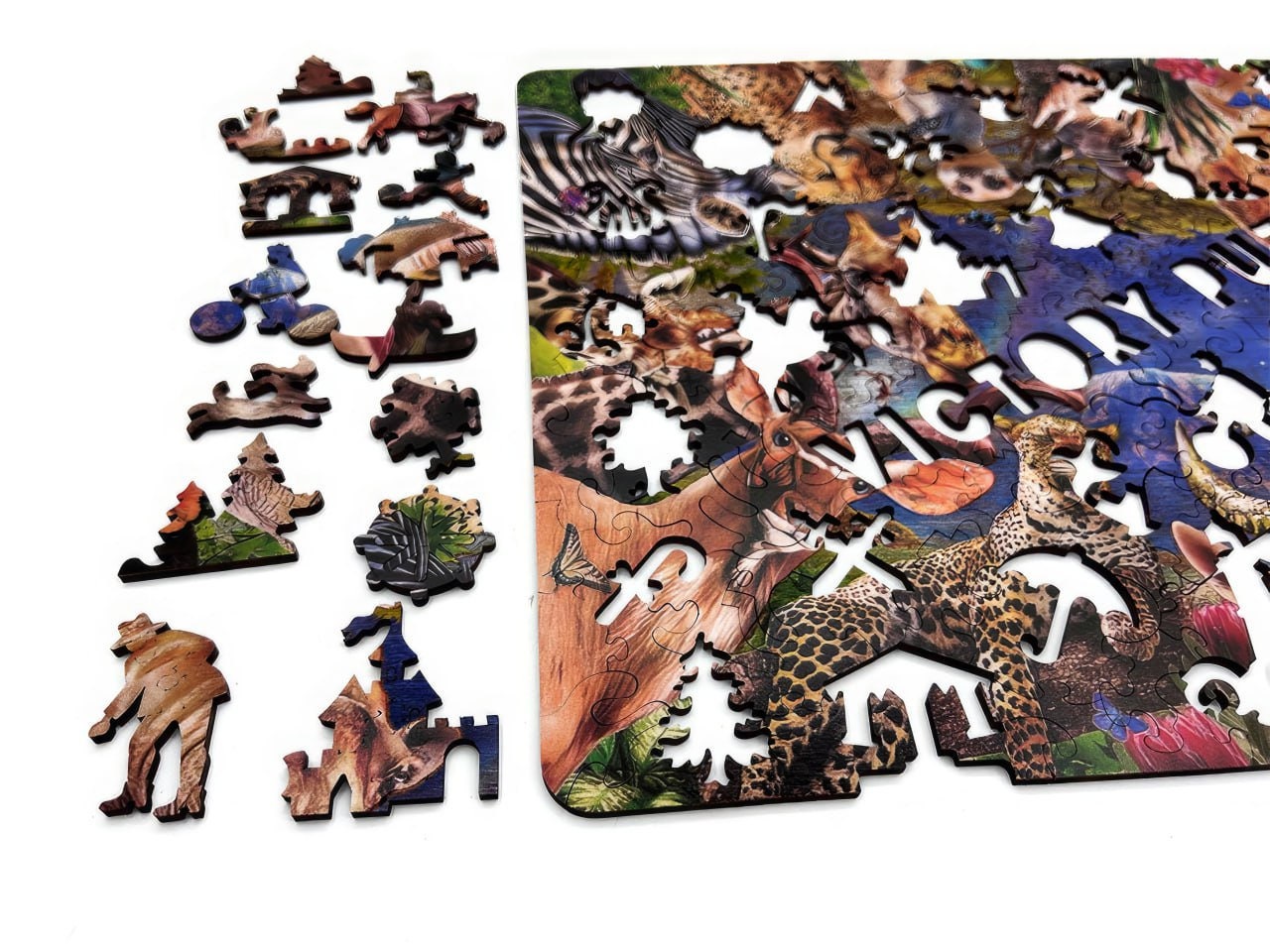 Jigsaw Volume Puzzle Safari Animals Puzzle for Adults Fantasy Puzzle ...
