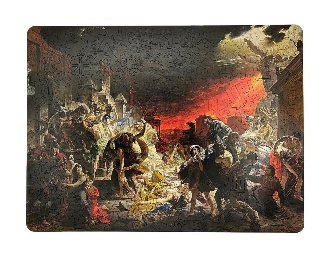 The Last Day of Pompeii Wood Puzzle Renaissance Art Puzzles - Etsy