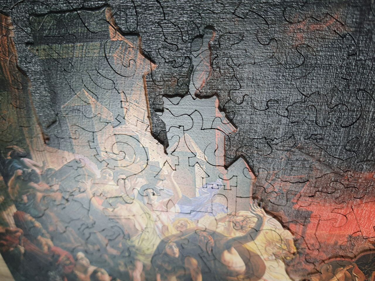 The Last Day of Pompeii Wood Puzzle, Renaissance Art Puzzles, Wooden ...