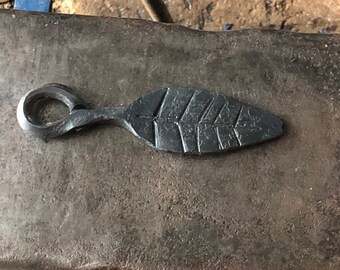 Hand Forged Leaf - Etsy
