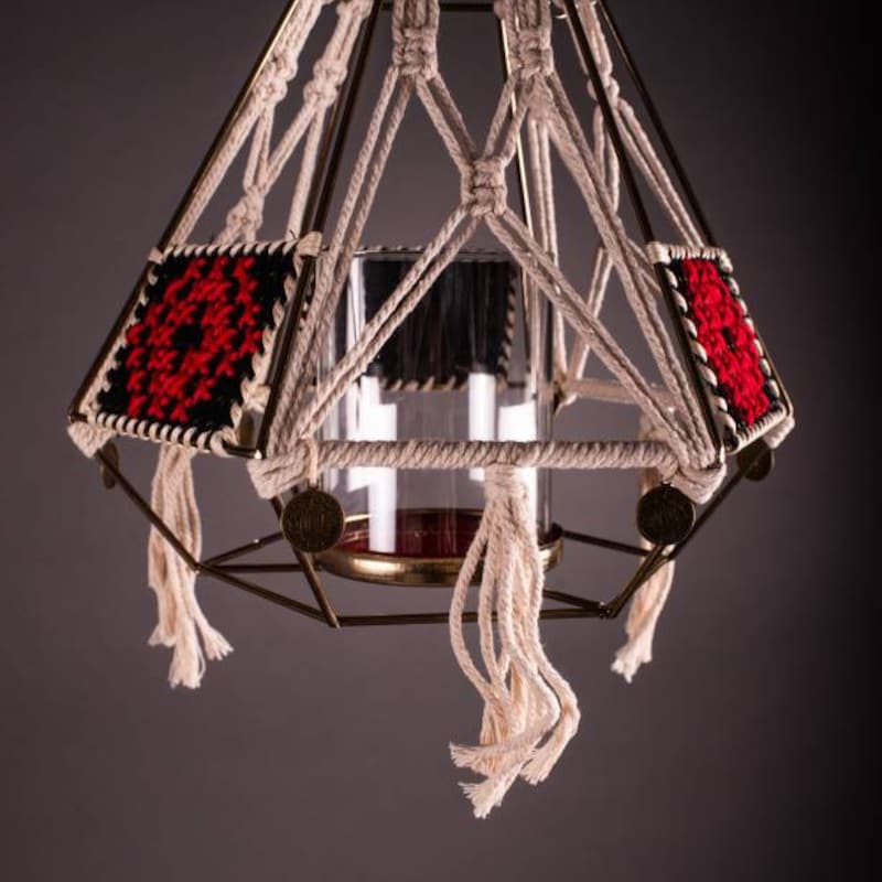 Macrame Candleholder - Etsy