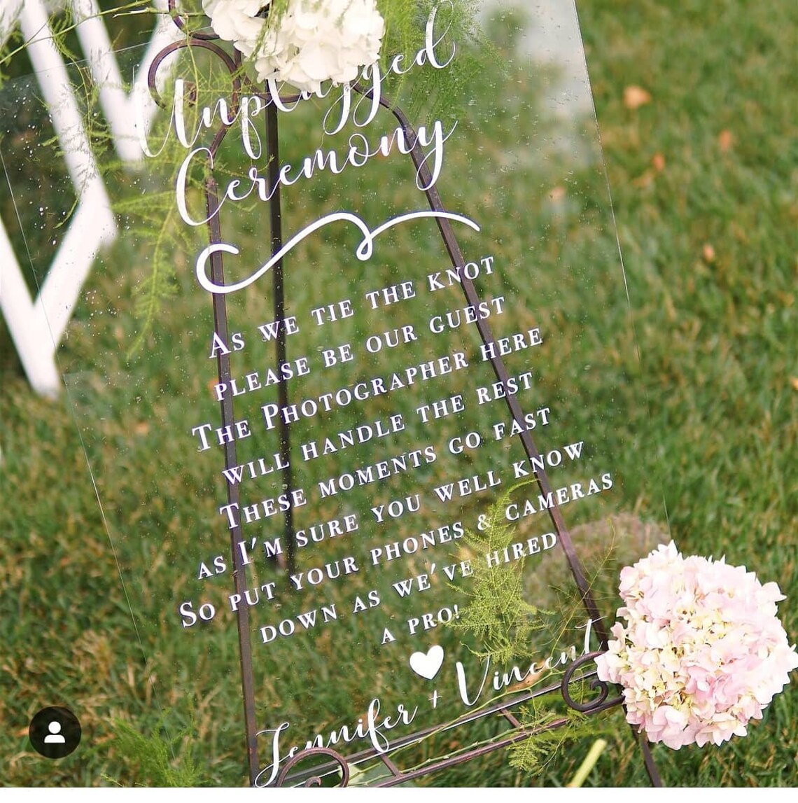 Unplugged Ceremony Sign - Etsy