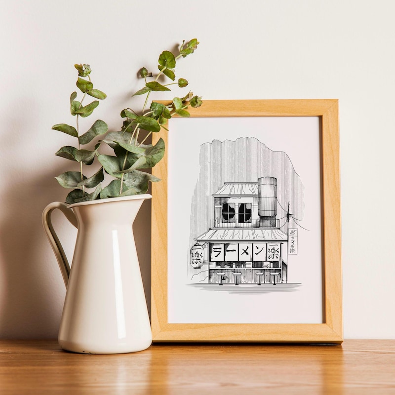 Ramen House Poster - Etsy