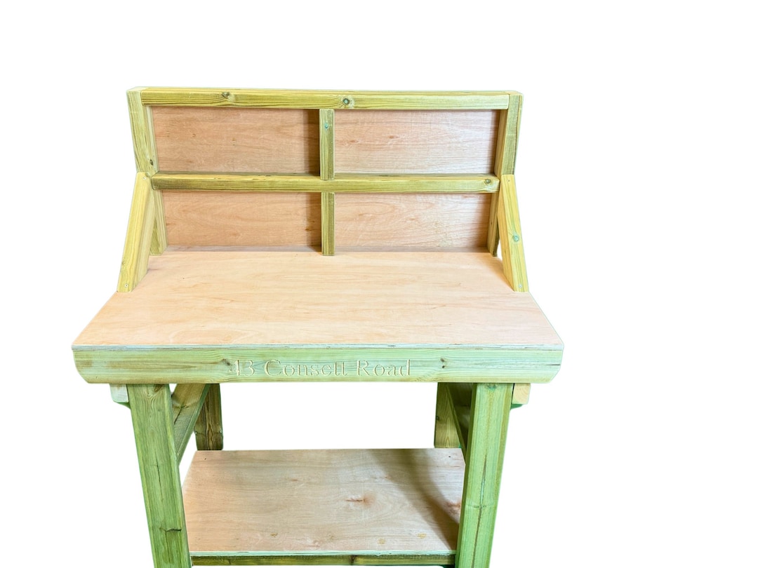 Hardwood Ply Wooden Workbench With Backboard. Heavy Duty Work Table ...