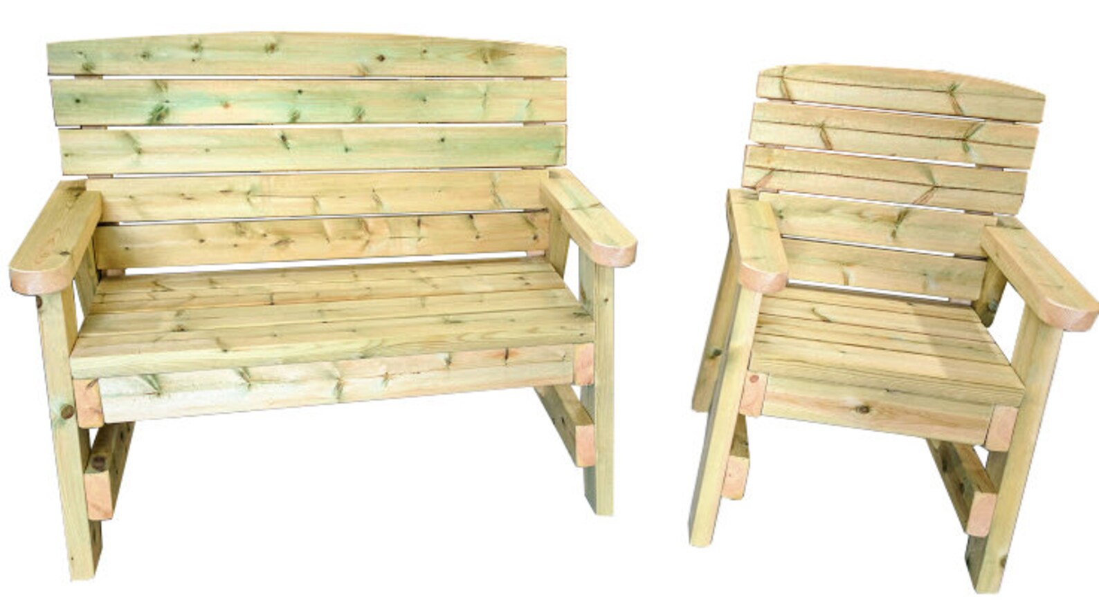 Heavy Duty Wooden Garden Bench | Etsy UK