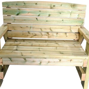 Heavy Duty Wooden Garden Bench - Etsy