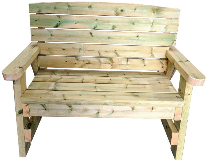 Heavy Duty Wooden Garden Bench - Etsy