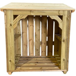 Premium Heavy Duty Wooden Log Store, Beautiful Quality Wood Store. Free ...