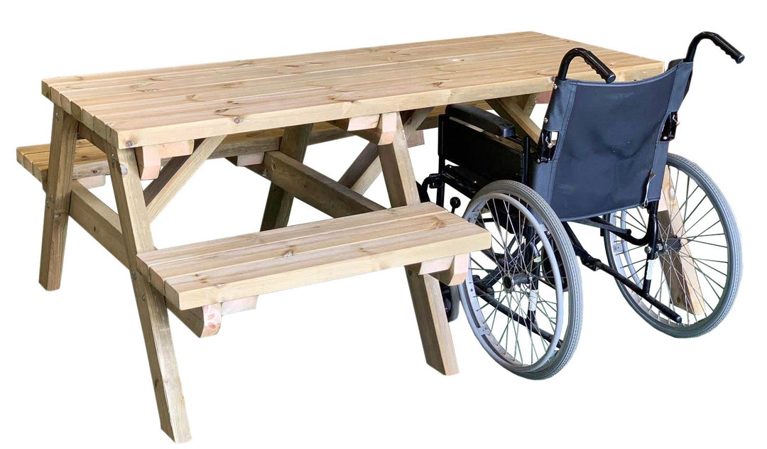 Wheelchair Accessible Picnic Tables - Etsy Wheelchair Accessible Picnic Tables - Etsy