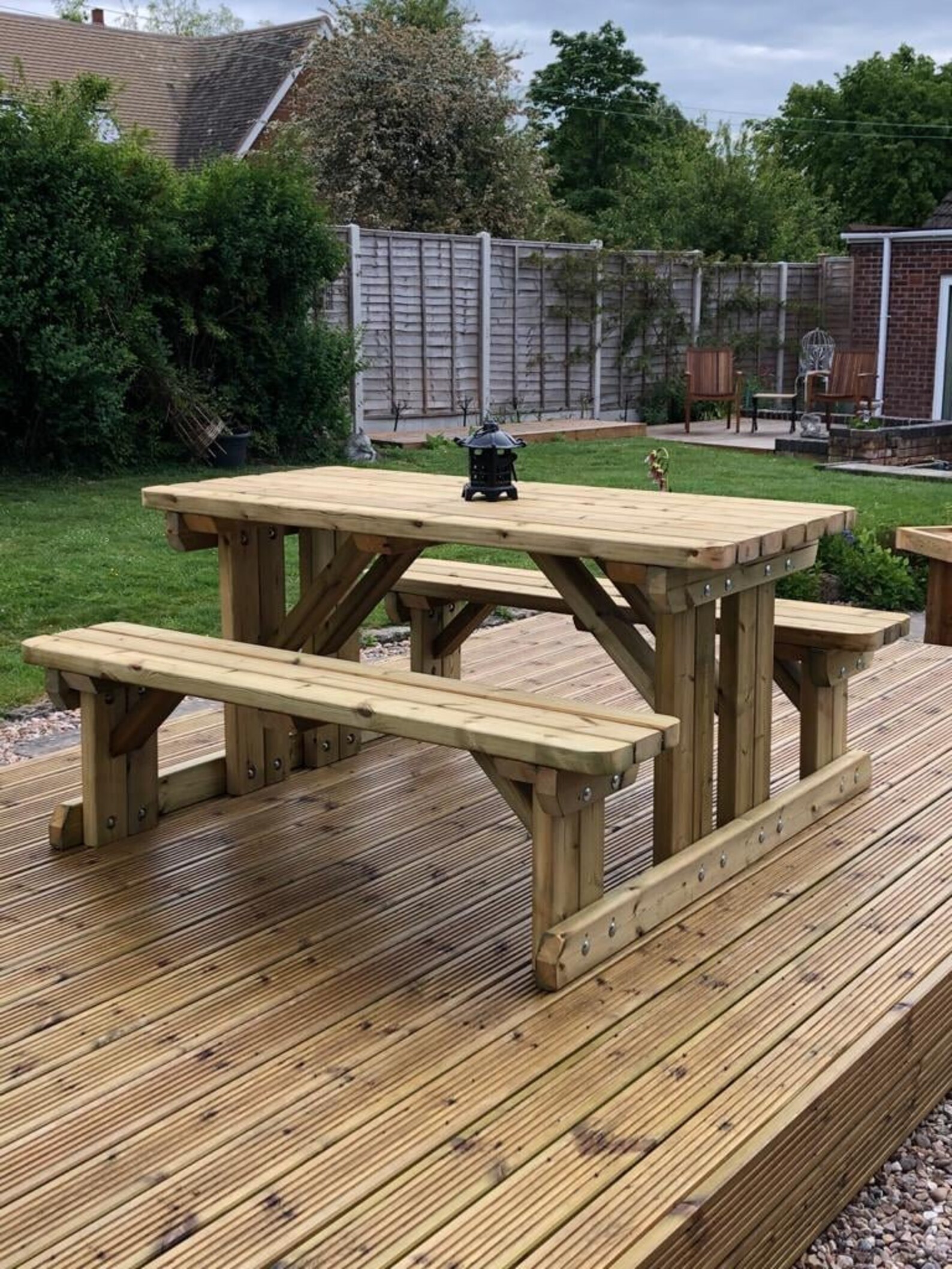 Premium Walk-in Style Picnic Table - Pub Bench - Excellent Quality ...