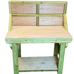 Hardwood Ply Wooden Workbench With Backboard. Heavy Duty Work Table ...