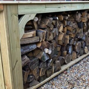 Beautiful Quality Wood Store - Small Log Store - Log Store With Doors ...