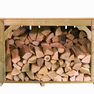 Beautiful Quality Wood Store - Small Log Store - Log Store With Doors ...