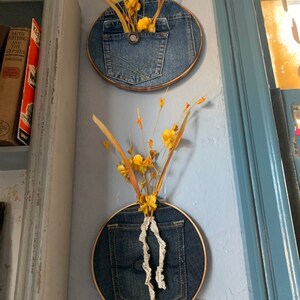 Denim Wall Art - Etsy