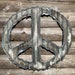 Rusty Peace Sign - Etsy