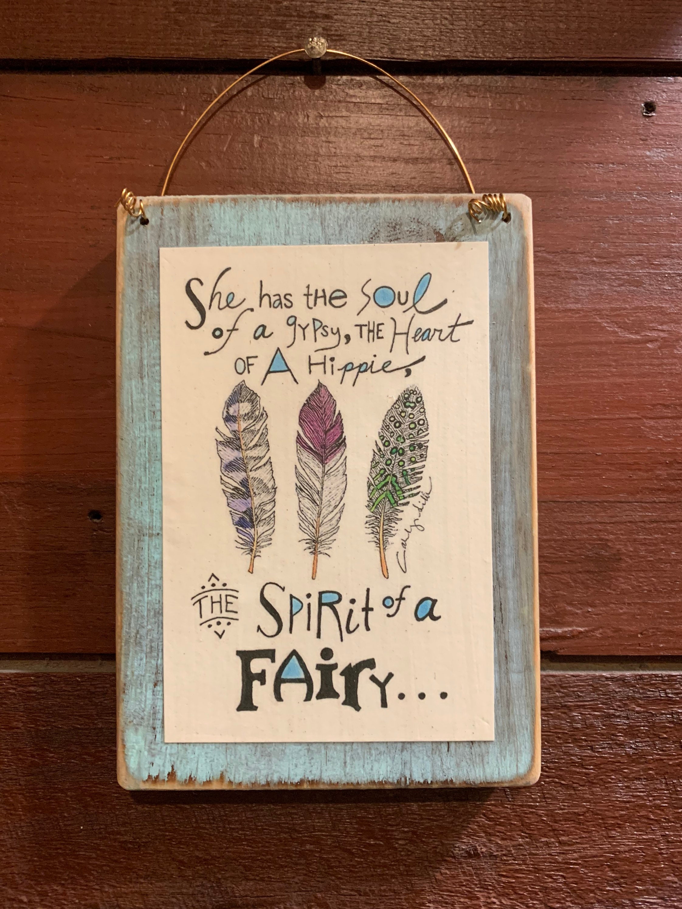 Soul of a Gypsy Sign | Etsy