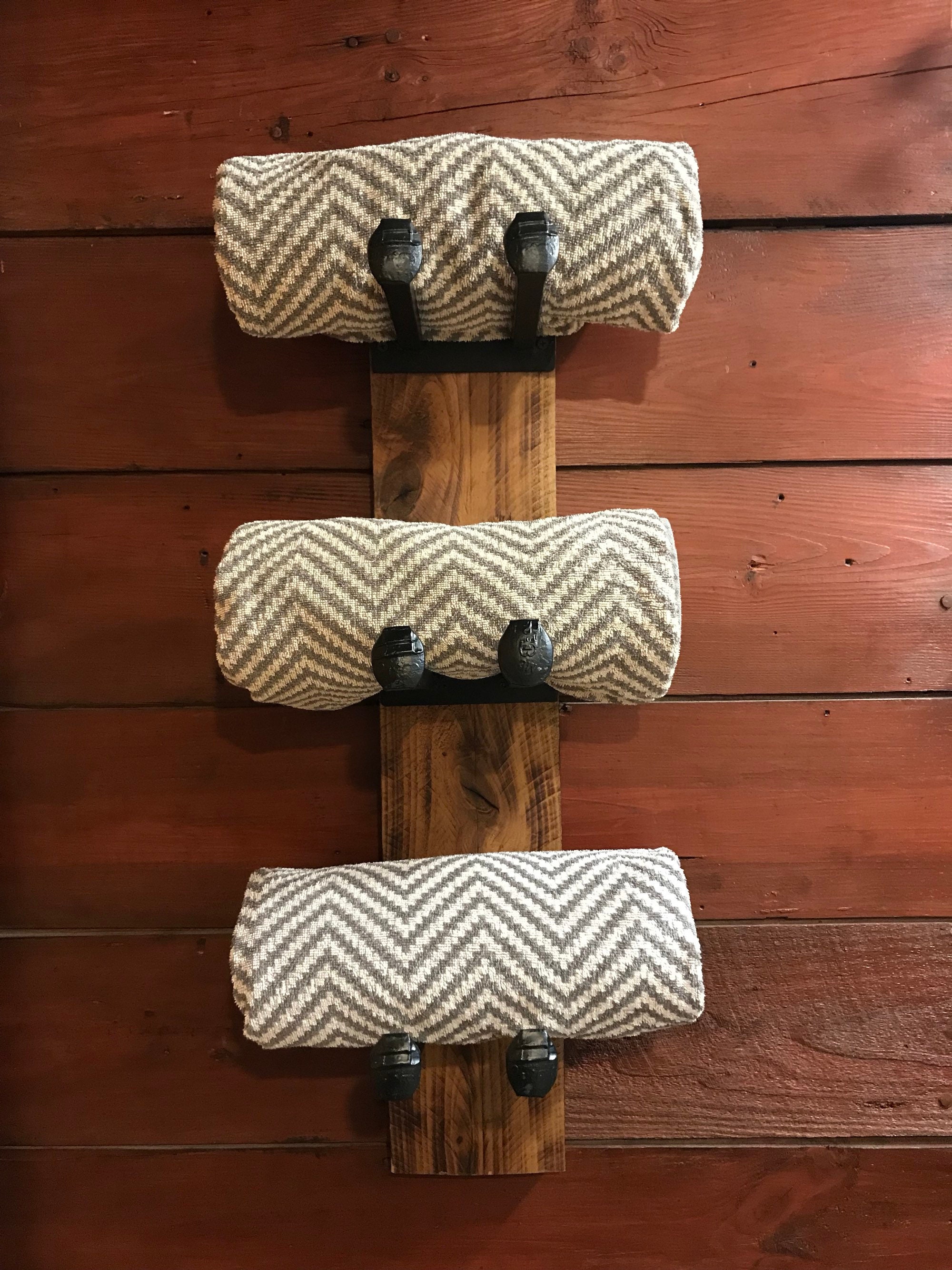 Railroad Spike Towel Rack | Etsy