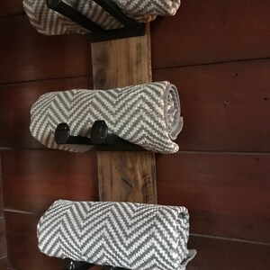 Railroad Spike Towel Rack - Etsy