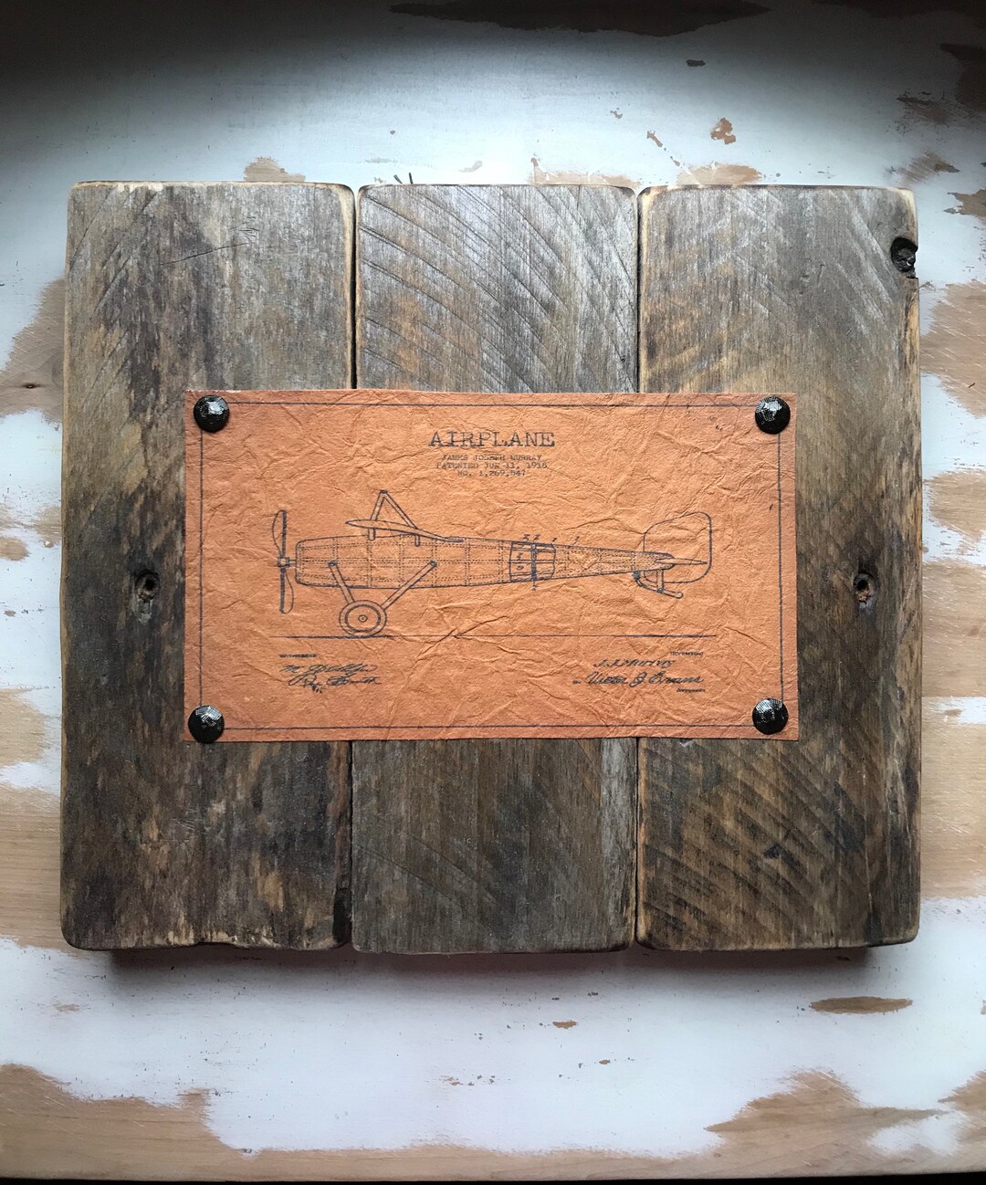 Airplane Patent Drawing Plaque - Etsy