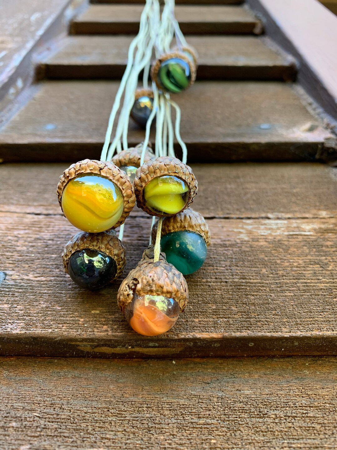 Marble Acorn Ornament - Etsy