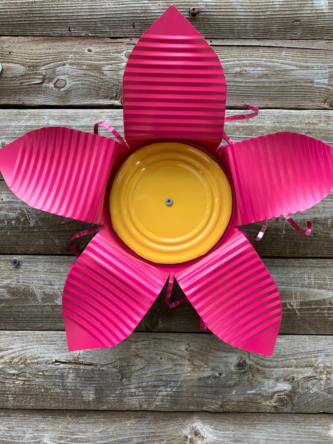 Tin Flower Garden Art - Etsy