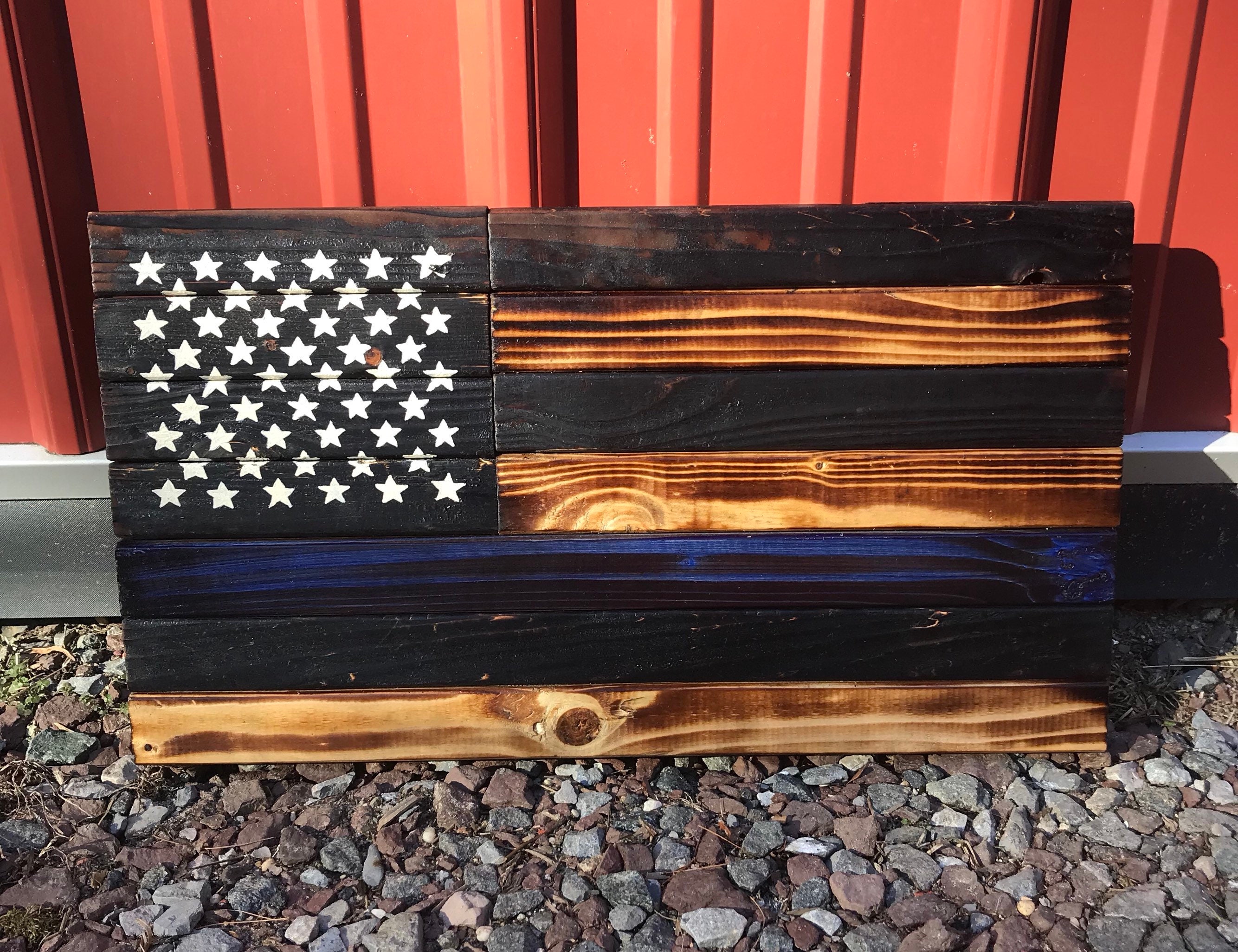 Mini Thin Blue Line Flag | Etsy