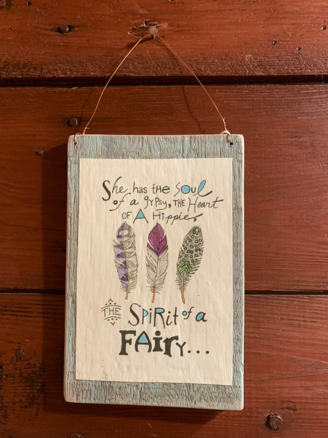 Soul of a Gypsy Sign - Etsy