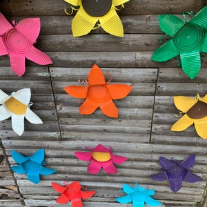 Tin Flower Garden Art - Etsy