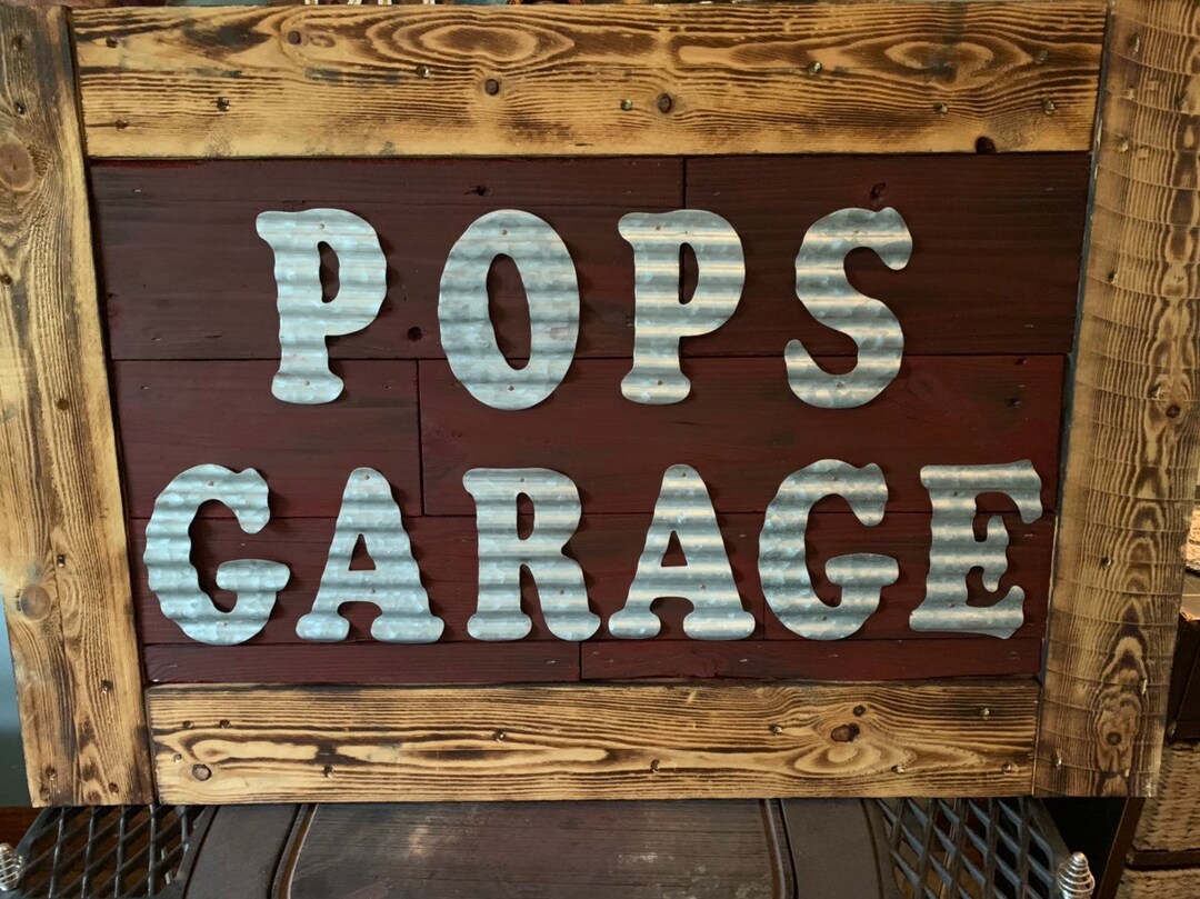 Pops Garage Sign - Etsy