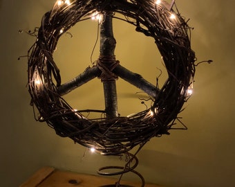 Peace Sign Tree Topper | Etsy