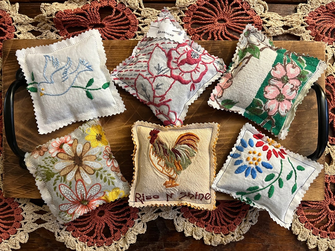 Vintage Linen Sachets - Etsy