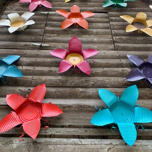 Tin Flower Garden Art - Etsy